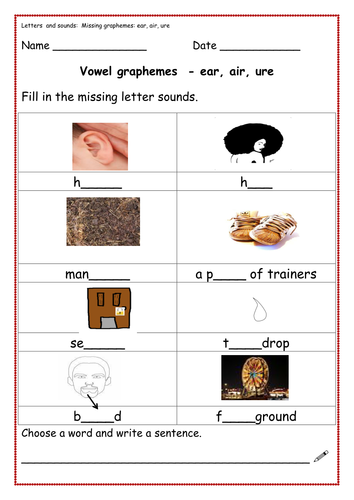Phase 3: Phonics, Consonant Digraphs/Vowel digraphs/trigraphs ...