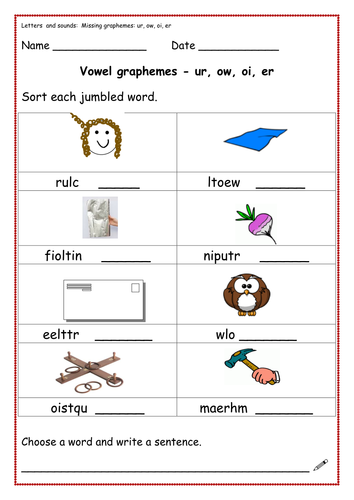 Phase 3: Phonics, Consonant Digraphs/Vowel digraphs/trigraphs ...
