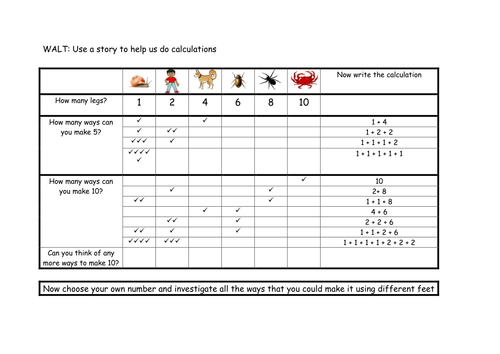 One is a snail, Ten is a crab | Teaching Resources
