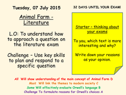 GCSE English Animal Farm George Orwell Unit | Teaching Resources