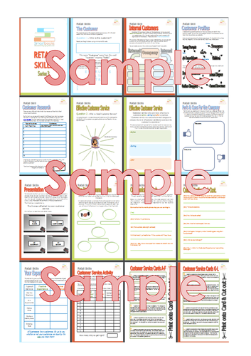 Retail Skills Workbook - Series 3 - Customer Service | Teaching Resources