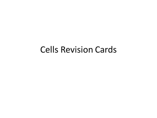 AQA Science Key Word Revision Cards | Teaching Resources
