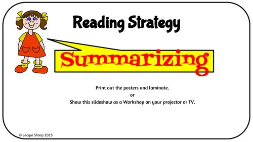 Summarizing Reading, Writing and Research strategy pack | Teaching ...