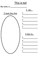 this is me worksheet | Teaching Resources