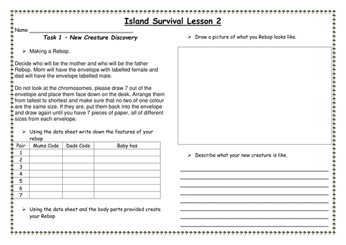 Island Survival | Teaching Resources