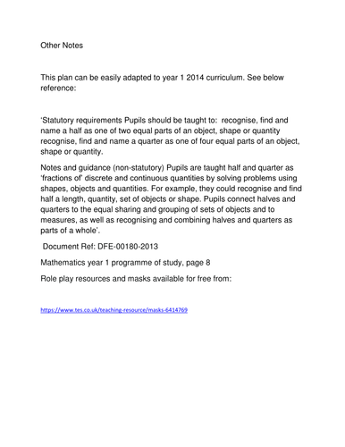 Outstanding lesson plan- maths: sharing and halving | Teaching Resources