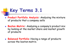 Boston Matrix (BCG Grid) | Teaching Resources