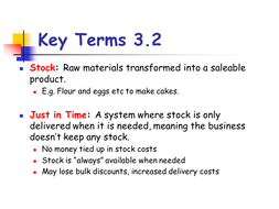 Stock Control and Stock Management including Just in Time and Stock ...
