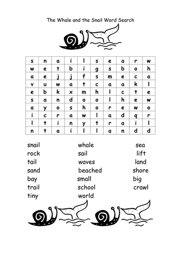 The Snail and the Whale Resource Pack by bestprimaryteachingresources ...