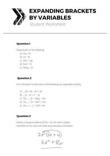 Expanding & Factorising Single Brackets - Complete Unit of Work ...