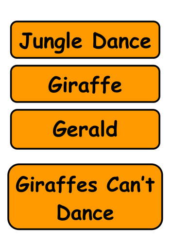 Giraffes Can't Dance Resource Pack | Teaching Resources