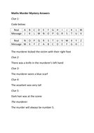 Maths Murder Mystery - Codes, Calculations, Equations and ...