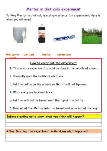 Primary Science Experiments | Teaching Resources