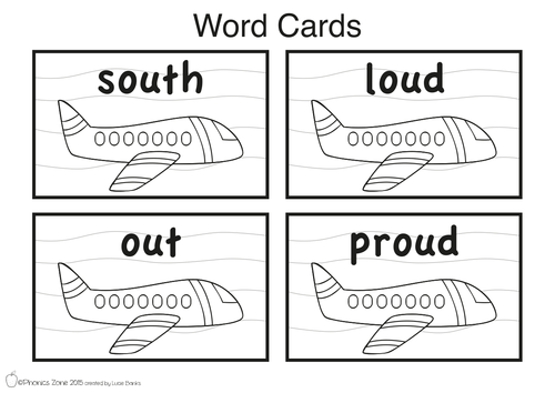 ou Phonics Game 'Up in the Clouds' | Teaching Resources