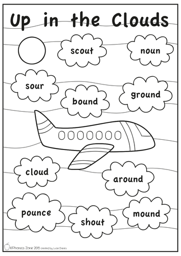 ou Phonics Game 'Up in the Clouds' | Teaching Resources
