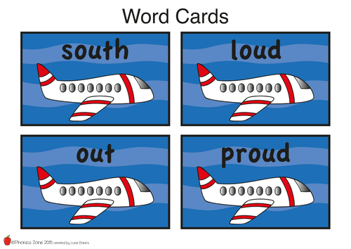 ou Phonics Game 'Up in the Clouds' | Teaching Resources