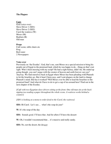 Scripts for 8 funny Christian dramas about the life of Moses | Teaching ...