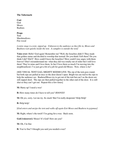 Scripts for 8 funny Christian dramas about the life of Moses | Teaching ...