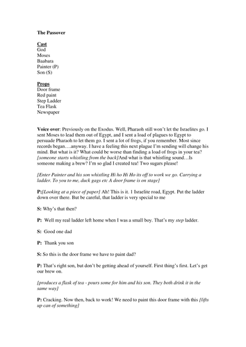 Scripts for 8 funny Christian dramas about the life of Moses | Teaching ...