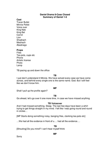 Series of 8 scripts for funny dramas about Daniel - Christian plays ...