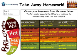 Various Take away homeworks | Teaching Resources