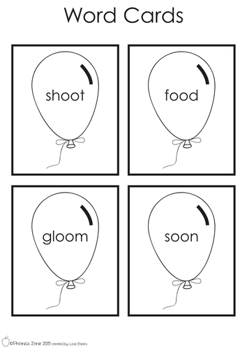 oo Phonics Game 'Balloon Shoot' | Teaching Resources