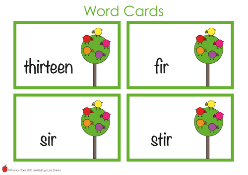 ir Phonics Game 'Chirping Birds' | Teaching Resources