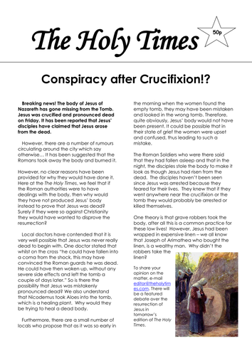 Jesus and the Crucifixion | Teaching Resources