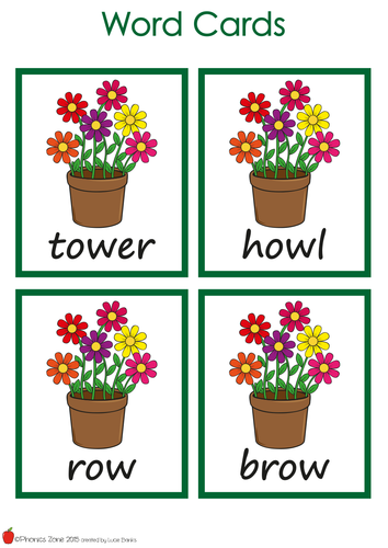 ow Phonics Game 'Flower Power' | Teaching Resources