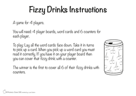 zz Phonics Game 'Fizzy Drinks' | Teaching Resources