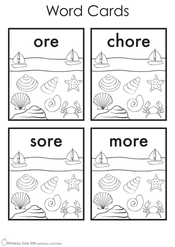 ore Phonics Game 'On the Shore' | Teaching Resources