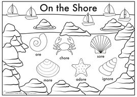 ore Phonics Game 'On the Shore' | Teaching Resources