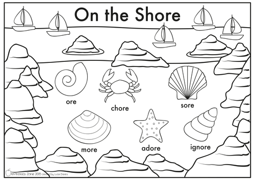 ore Phonics Game 'On the Shore' | Teaching Resources