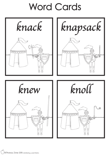 kn Phonics Game 'Knight Knockout' | Teaching Resources