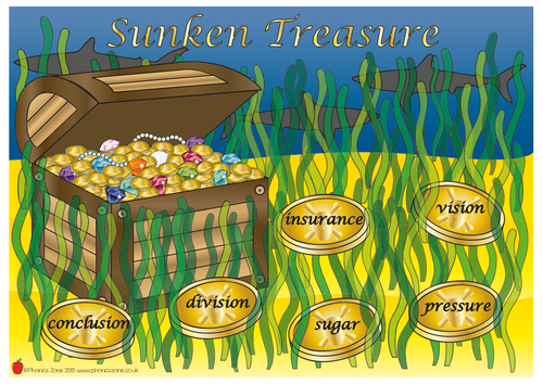 Phonics Game 'Sunken Treasure' | Teaching Resources