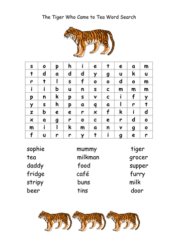 The Tiger Who Came to Tea Resource Pack | Teaching Resources