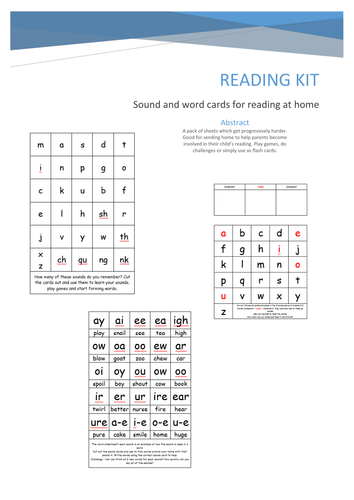 Phonics and reading cards | Teaching Resources