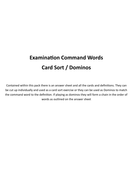 GCSE Examination Command Words | Teaching Resources