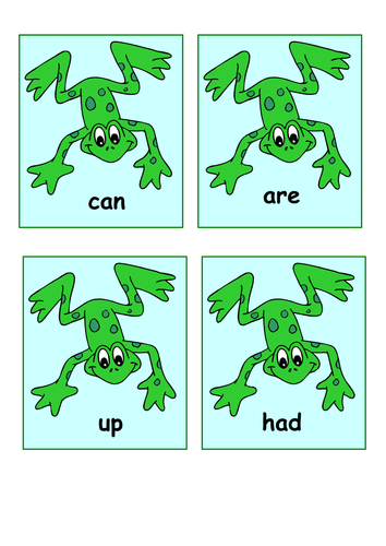 The First 100 High Frequency Words Frog Design | Teaching Resources