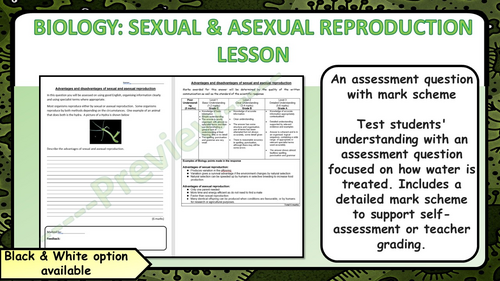 KS4 GCSE Science Sexual & Asexual Reproduction Lesson | Teaching Resources