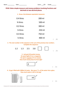 Year 4 Fractions and Decimals Assessments by mrajlong - UK Teaching ...