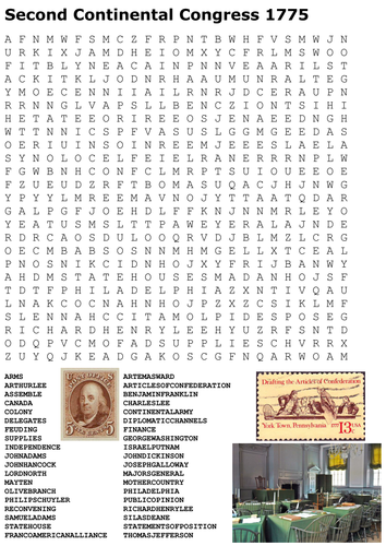 Revolutionary Era 1763-83 (American Revolution) Word Search Pack ...