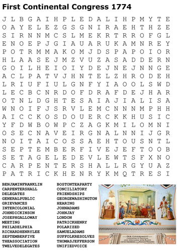 Revolutionary Era 1763-83 (American Revolution) Word Search Pack ...