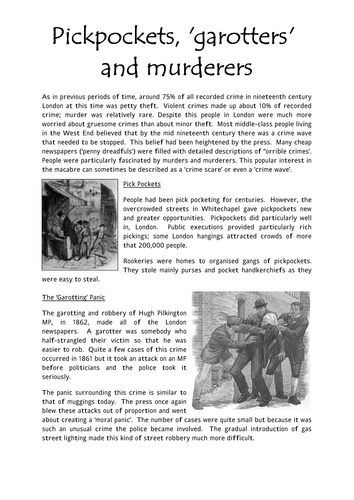 Jack The Ripper SOW 8 FULL Lessons | Teaching Resources