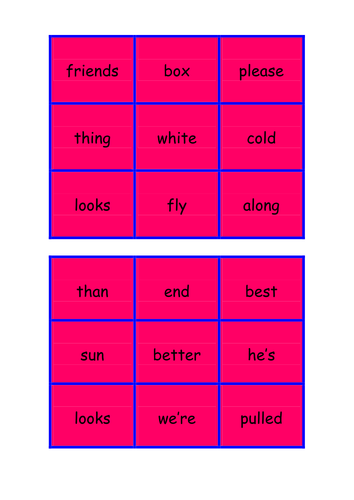 The Next 200 High Frequency Words Bingo | Teaching Resources