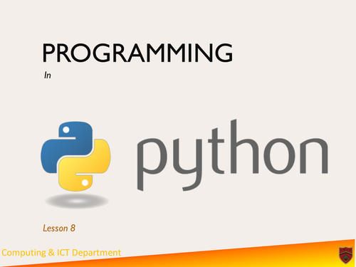KS3 Python Scheme of Work with Slides and Work book | Teaching Resources