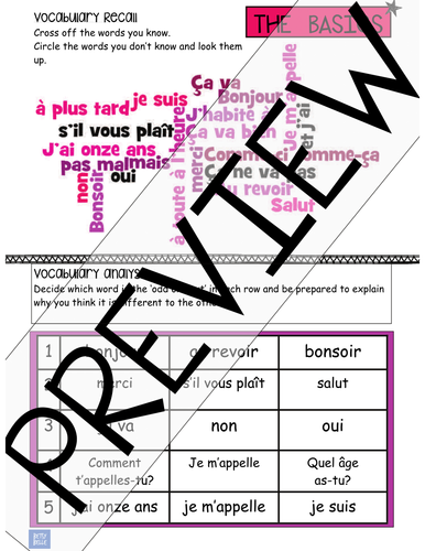 French Greetings Bundle | Teaching Resources