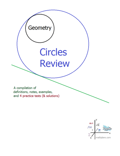 Geometry Circles Review | Teaching Resources