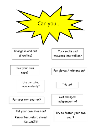 Leaflet and Display Labels to Promote Independence in Early Years ...