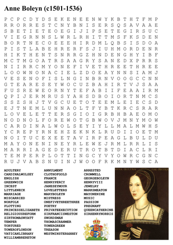 Henry VIII Wives Word Search Pack | Teaching Resources